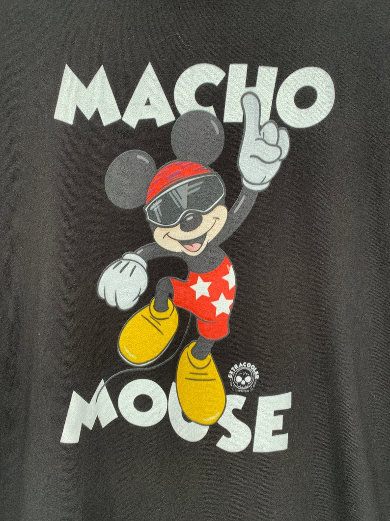 Funny Mickey Macho Mouse Parody Tee, Size Large, Excellent Condition - Etsy