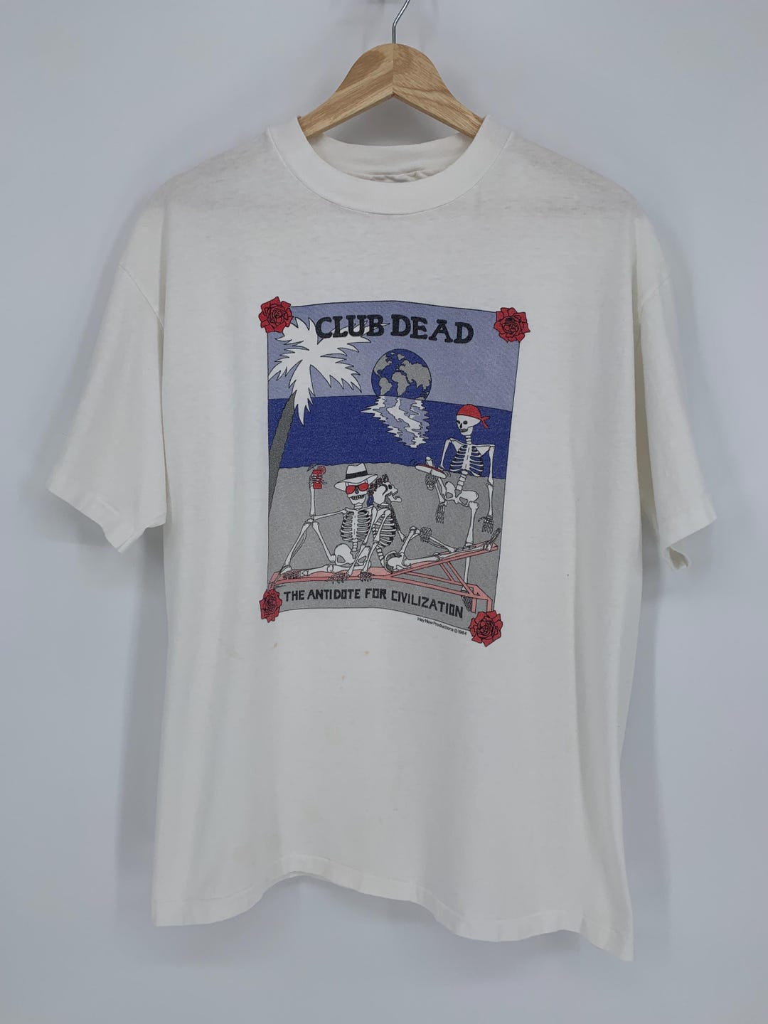 Vintage 1984 Grateful Dead Club Dead Tee, Excellent Condition, Single ...