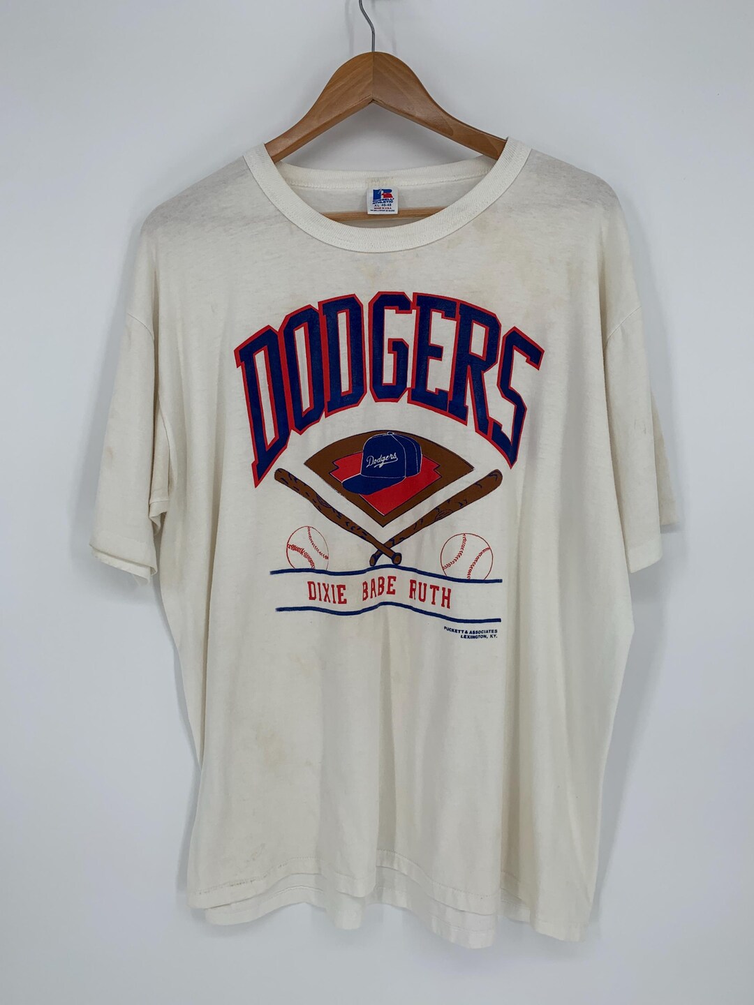 Vintage MLB Los Angeles Dodger Dixie Babe Ruth T-shirt, Size XL, Single ...