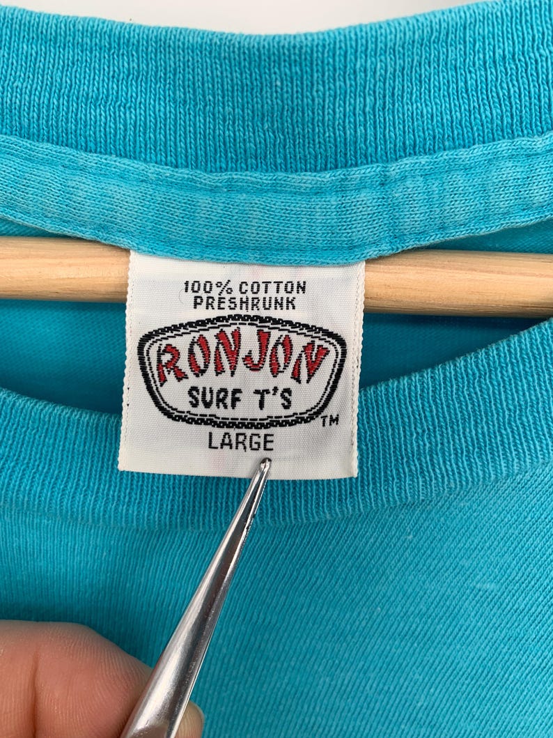 Vintage 1980s Ron Jon Surf Shop Water Skiing Tee, Size Large, Single ...