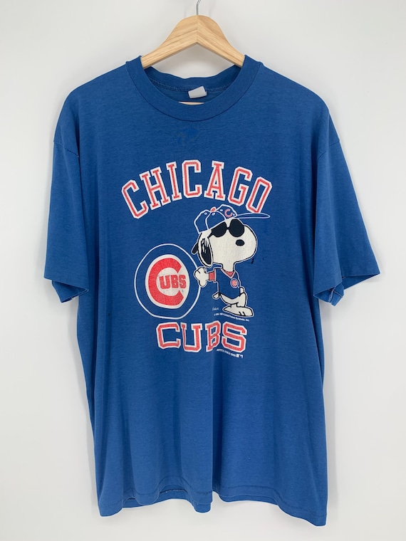 Vintage 80's Peanuts Snoopy Chicago Cubs MLB Baseball… - Gem