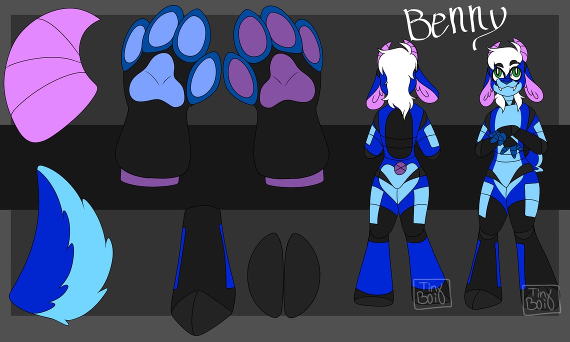 Blue Goat Fursuit - Etsy