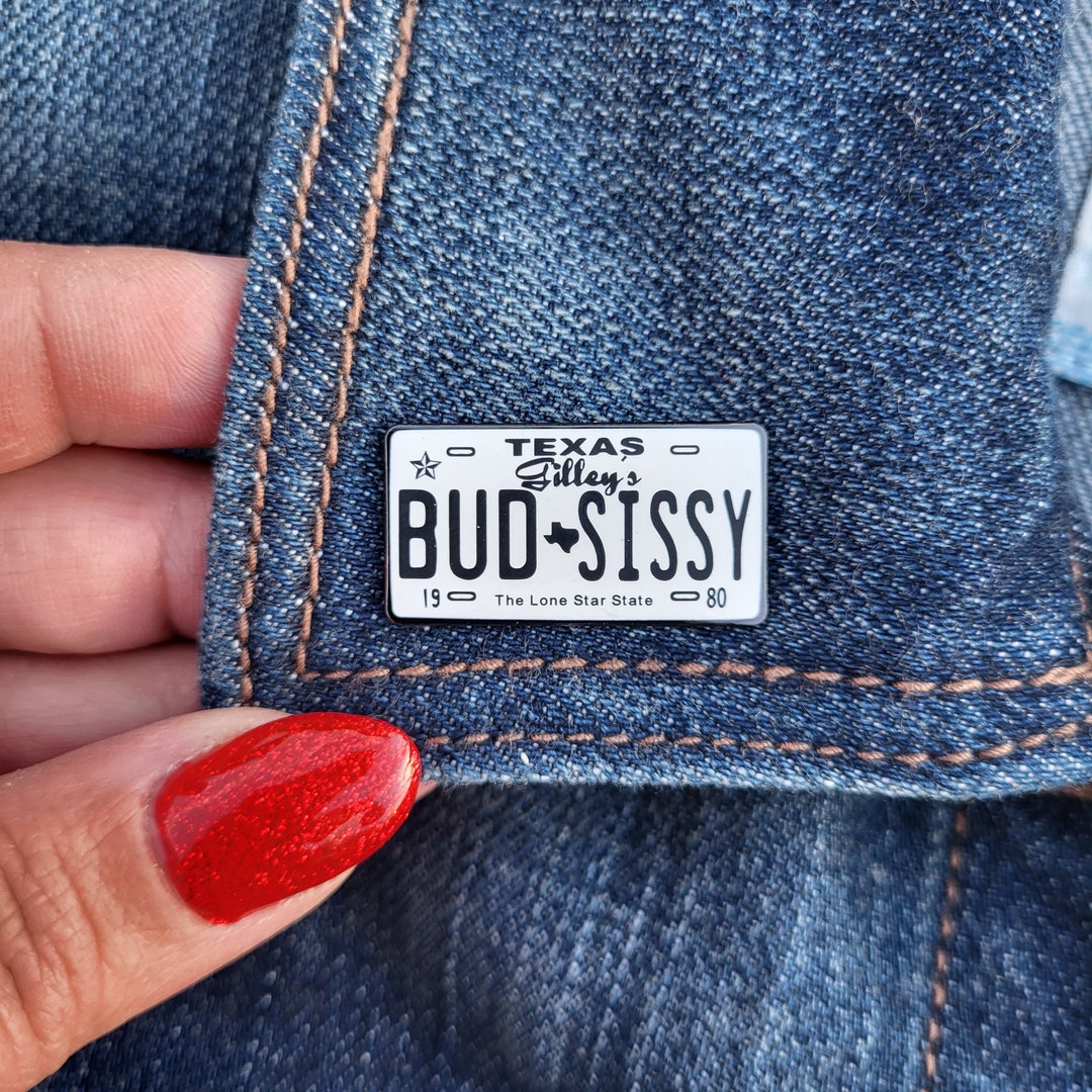 Large Bud and Sissy License Plate Texas Movie Enamel Brooch Pin - Etsy