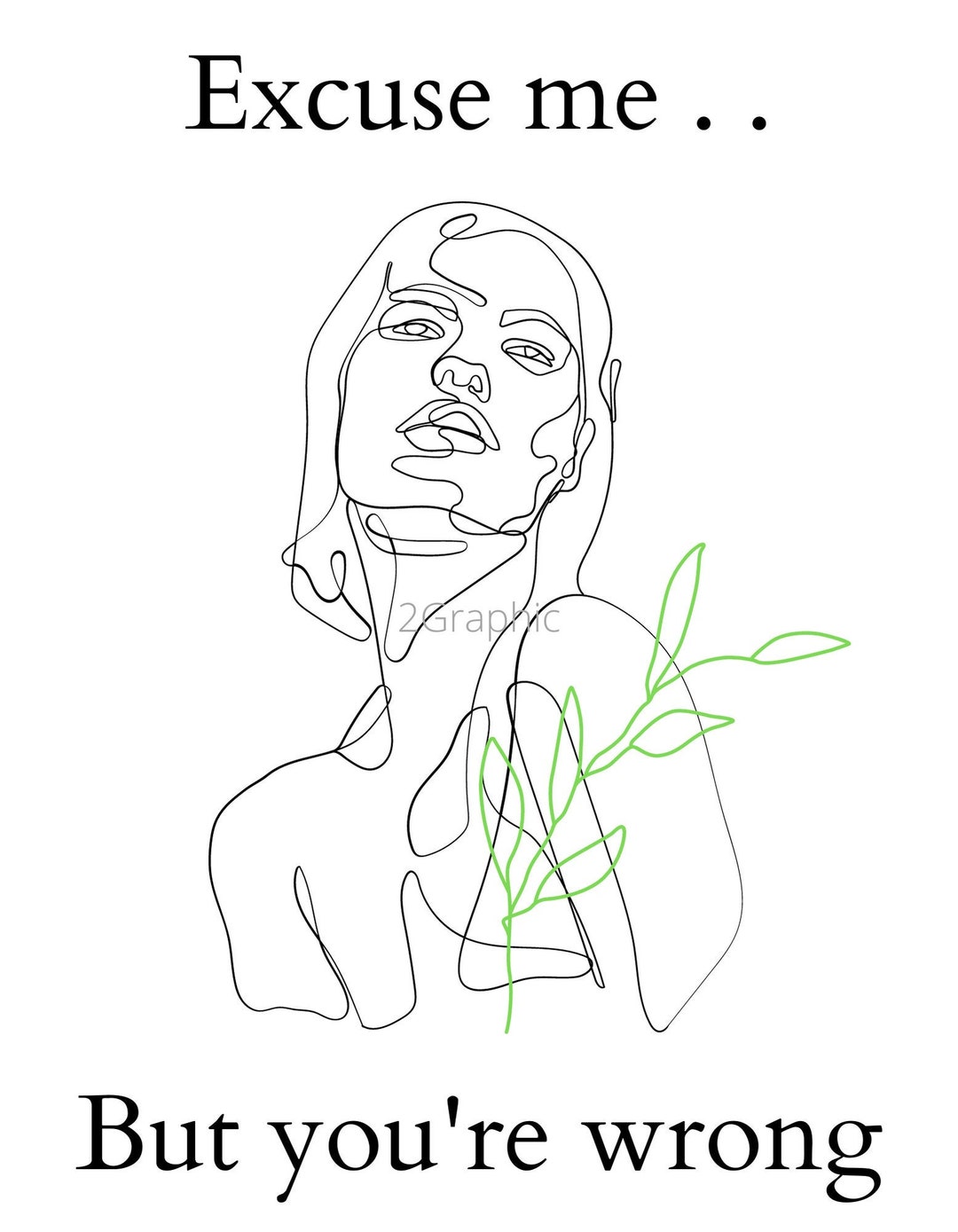 Excuse Me... Graphic Download PNG File Printable Art - Etsy