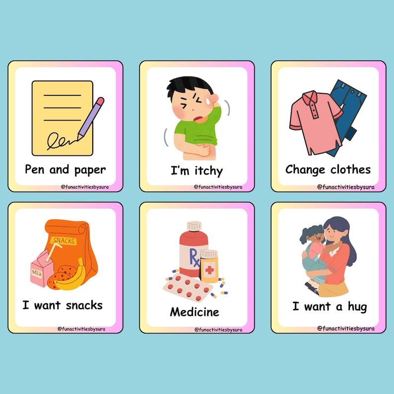 Communication Speech Flash Cards, Instant Download Special Needs ...