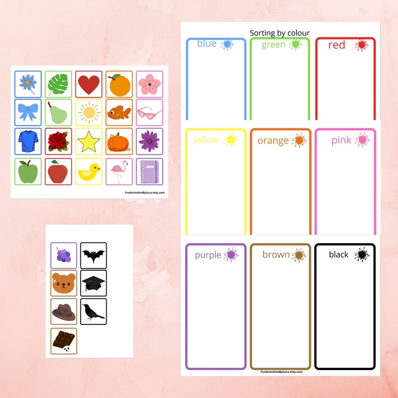 Toddler Busy Book Printable Busy Book Learning Activity for - Etsy