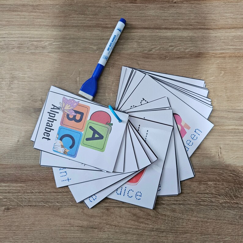 Alphabet Tracing Cards Alphabet Flash Cards Tracing - Etsy