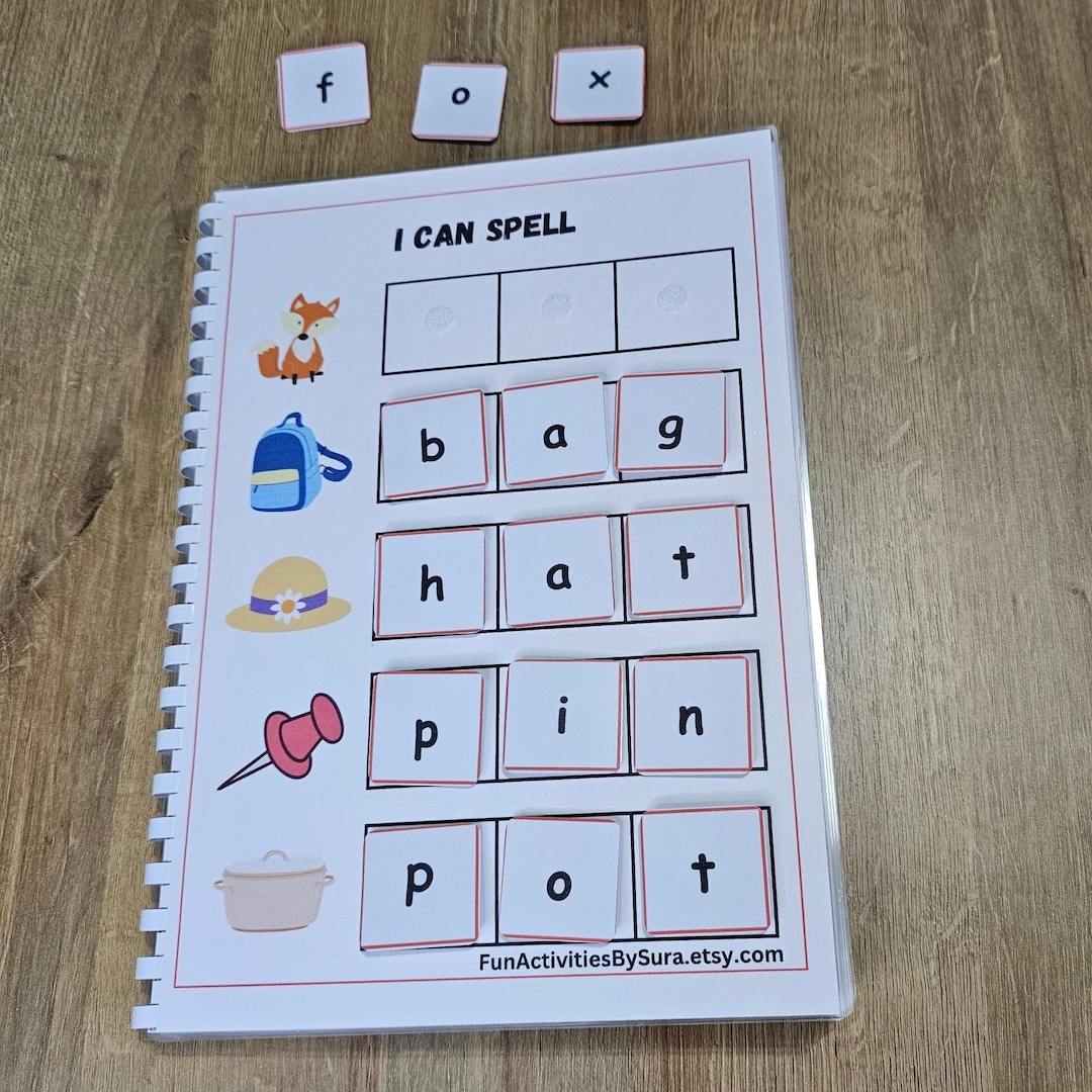 Spelling Busy Book, My Spelling Busy Book, Spelling Game, Learning ...