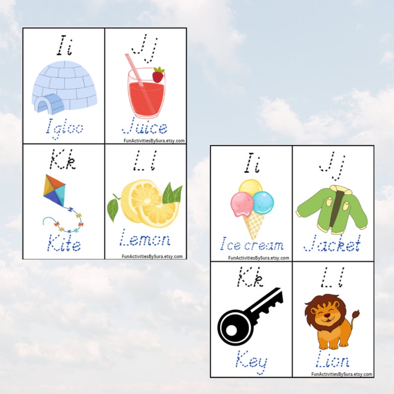 Alphabet Tracing Cards, Alphabet Flash Cards, Tracing Flashcards ...