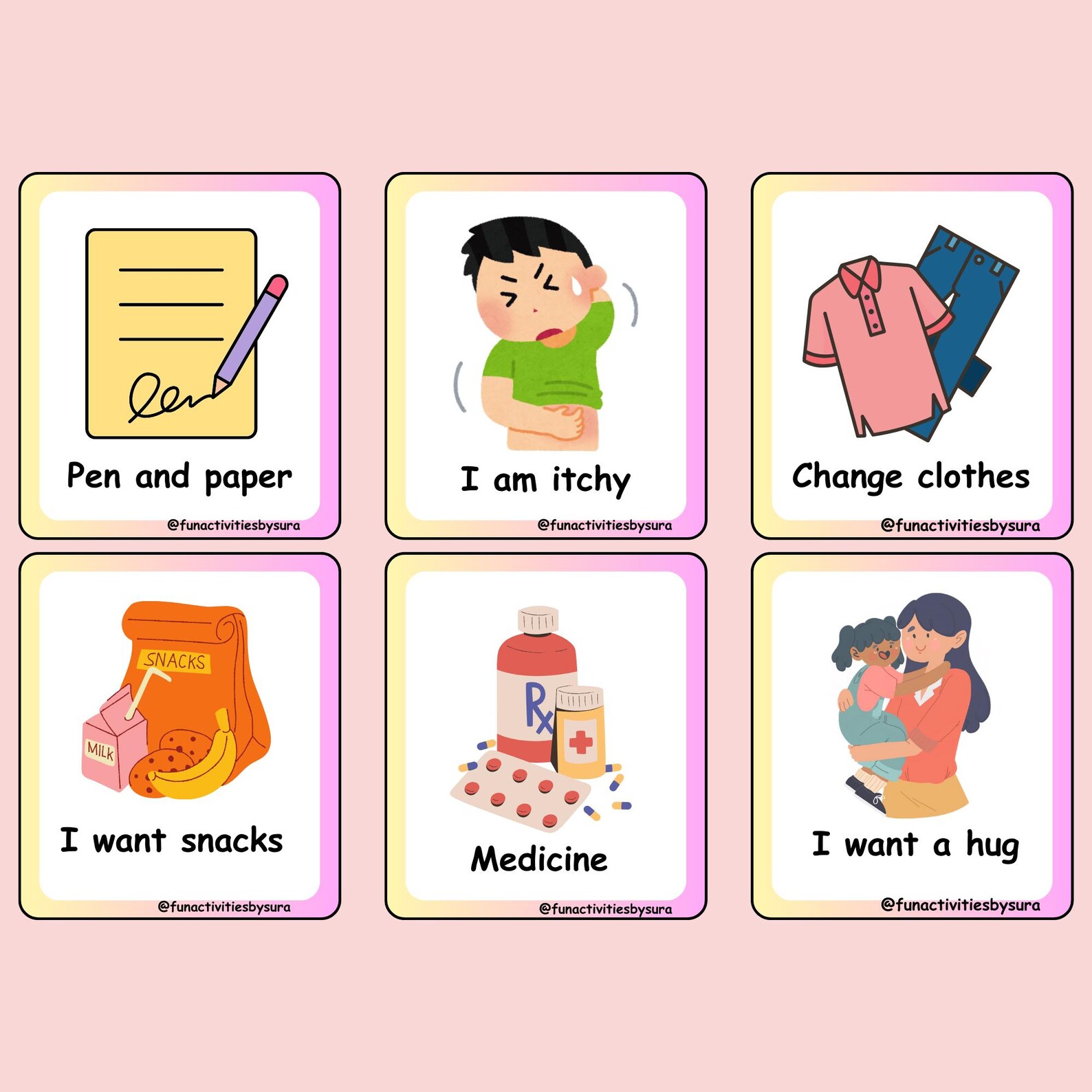 Communication Speech Flash Cards, Instant Download Special Needs ...