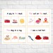 Phonics Reading Sentences Clip Cards: Montessori Learn to Read (digital ...