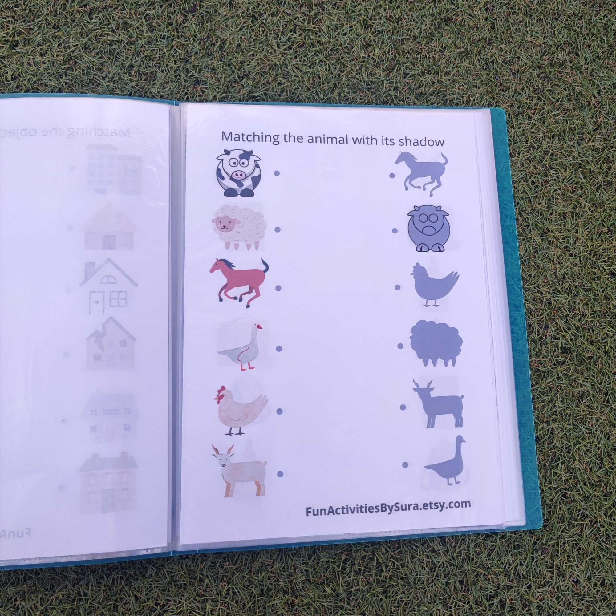 Shadow Matching Printable Activity Book, Busy Activity Binder, Shapes ...