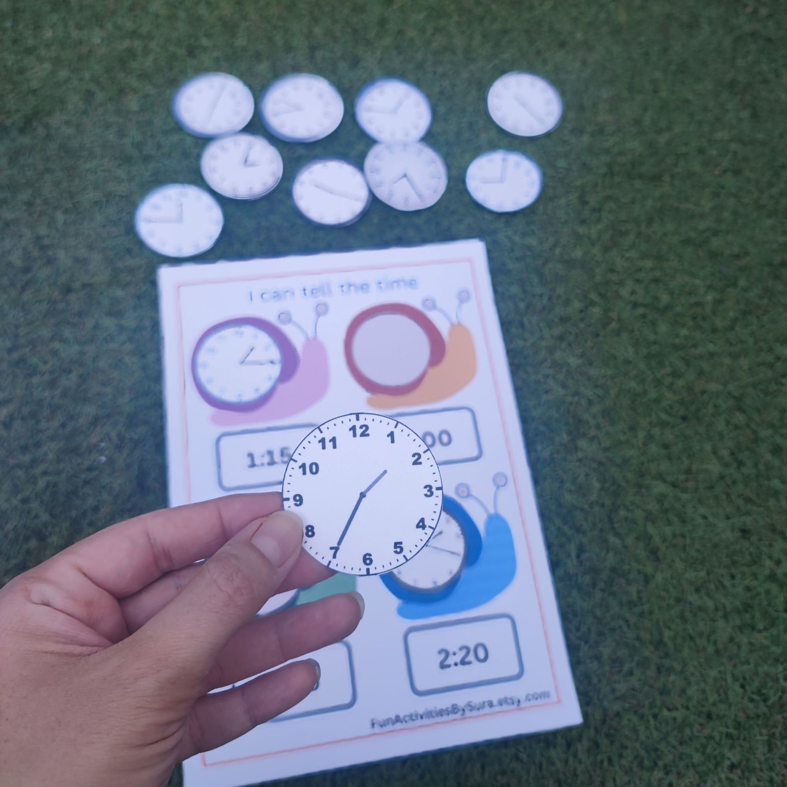 Telling Time Clock Activity, Telling Time Printable, What Time is It ...