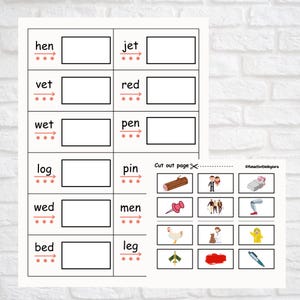 CVC Words Busy Book, Printable Flashcards, Word Lists and Activities ...