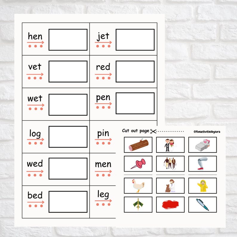 CVC Words Busy Book, Printable Flashcards, Word Lists and Activities ...