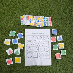 Match the Patterns Game, Educational Shapes Activity for Kids ...