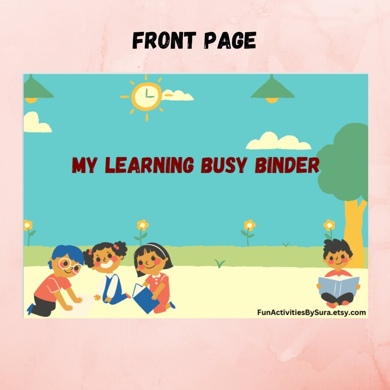 Toddler Busy Book Printable Busy Book Learning Activity for - Etsy