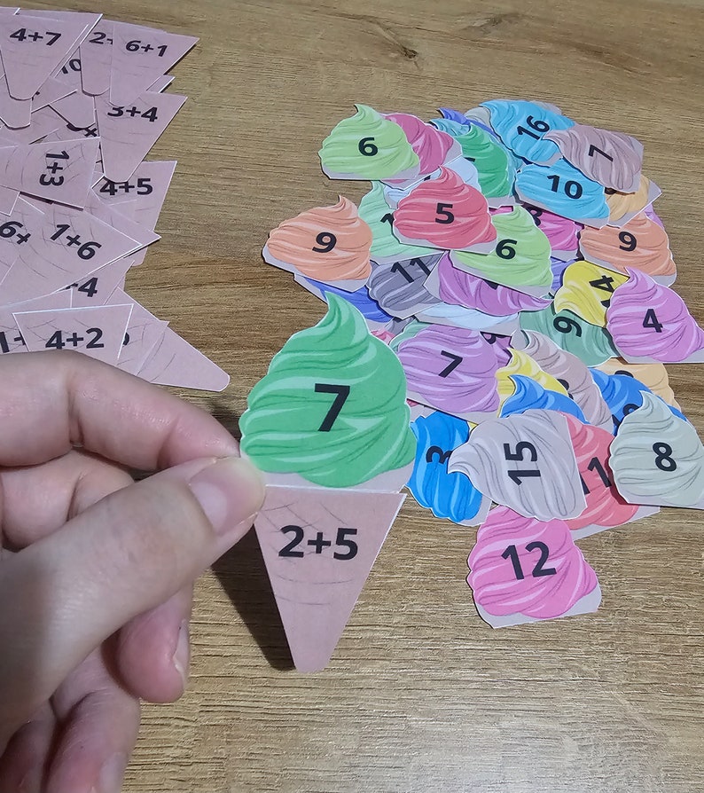 Addition Ice Cream Scoop, Addition Activity, Ice Cream Games, EYFS ...