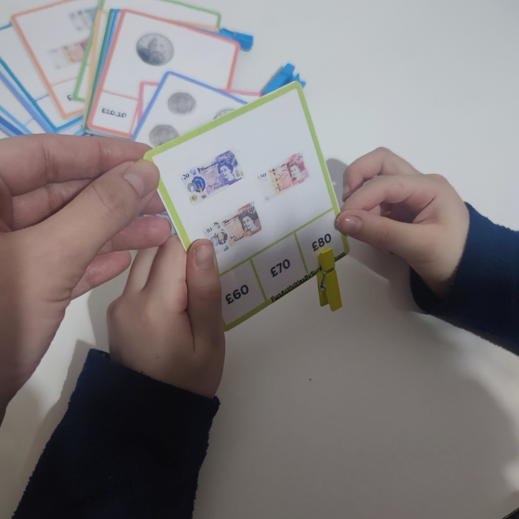 British Money Clip Cards Activity, Learn UK Money Clip Cards, Learn ...