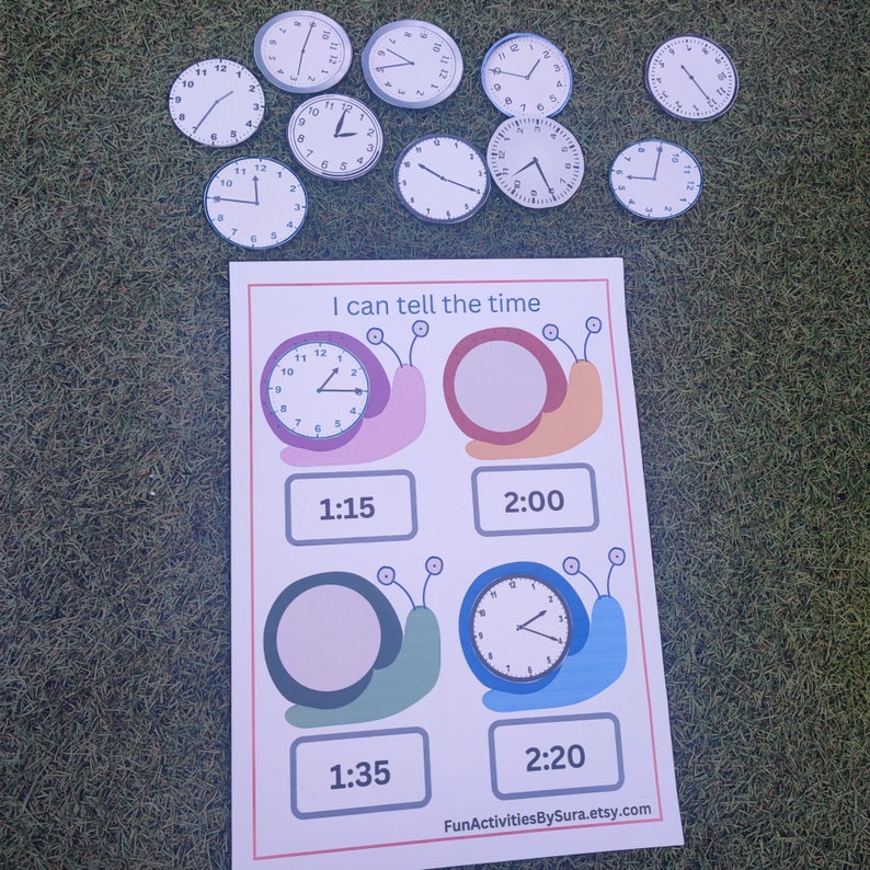 Telling Time Clock Activity Telling Time Printable What Time - Etsy