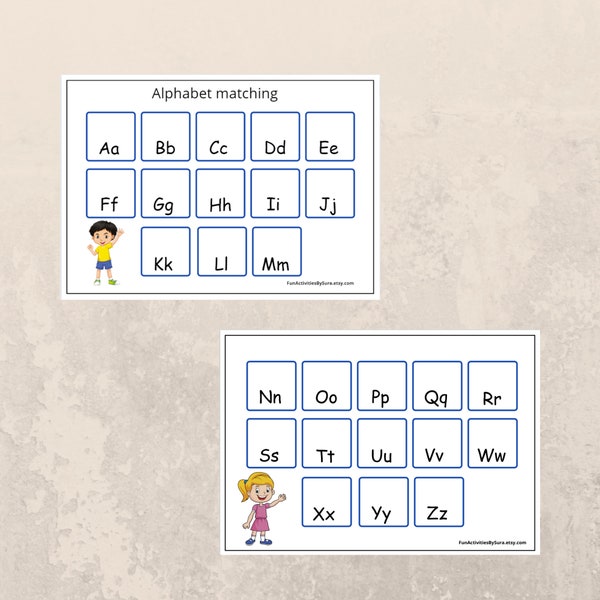 Alphabet and Numbers Activity - Etsy UK