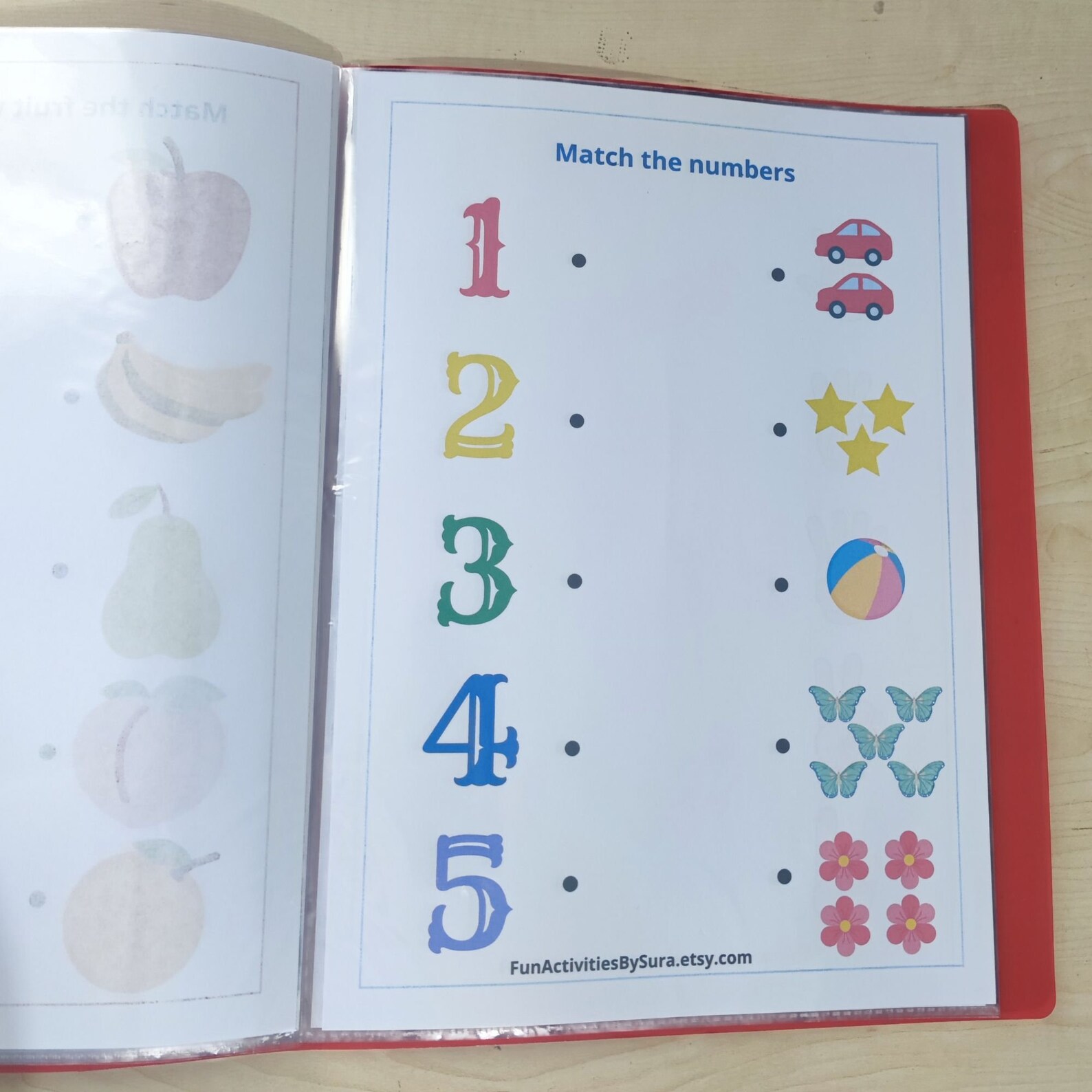 Matching Activity Book, Match the Shapes, Animals and Their Foods ...