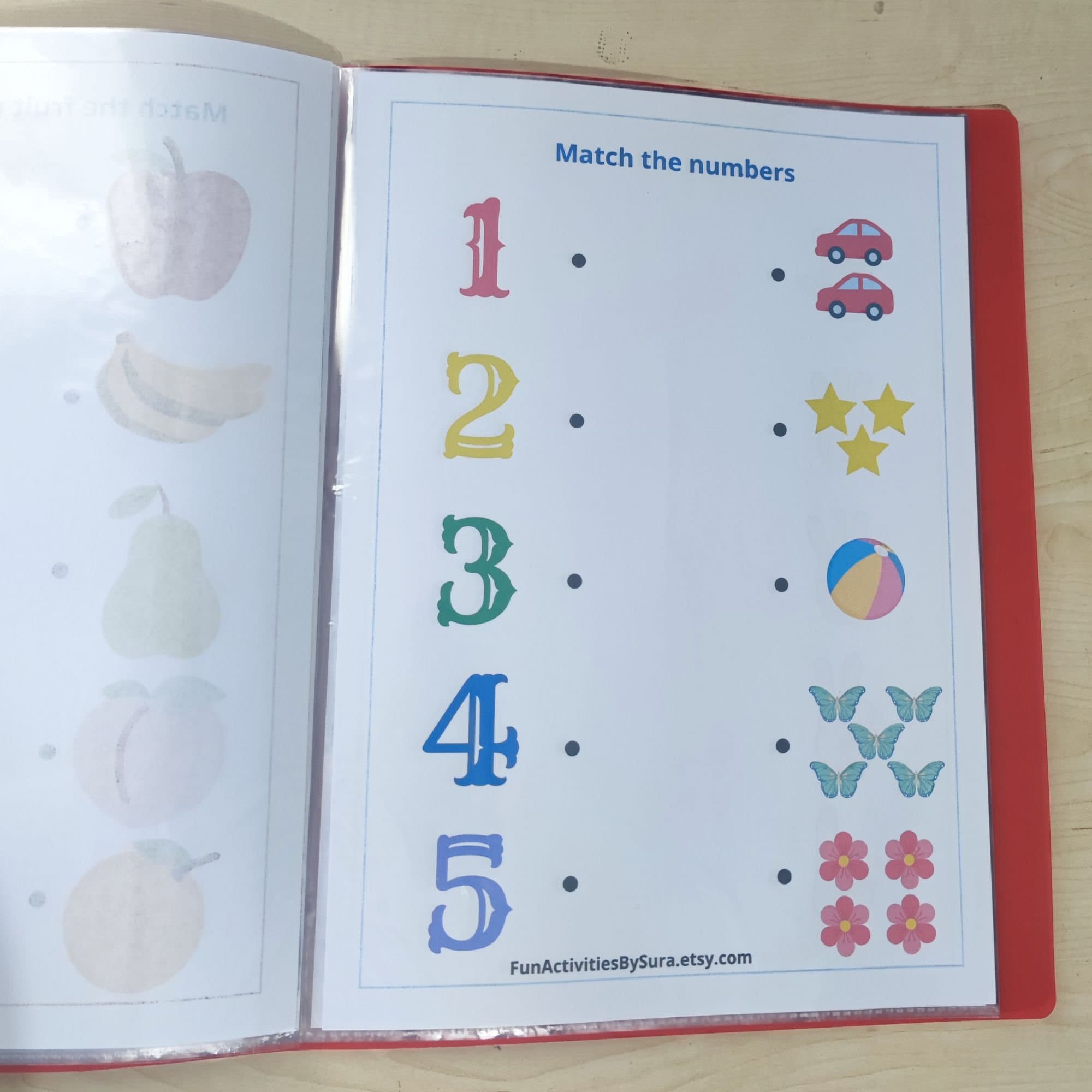 Matching Activity Book, Match the Shapes, Animals and Their Foods ...