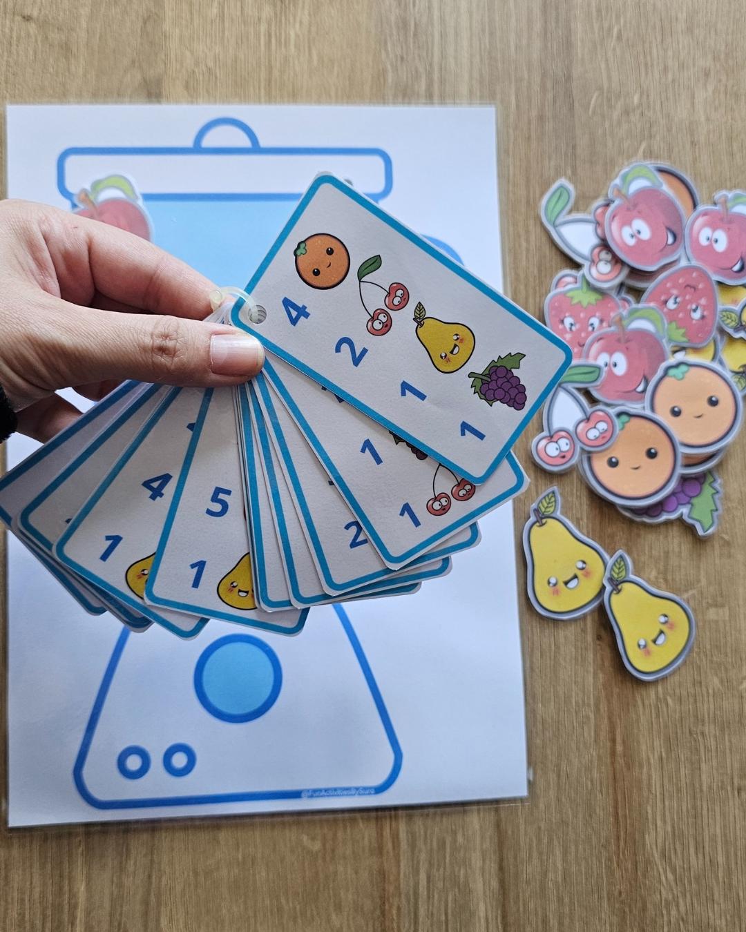 Fruit Blender Math Game: Preschool Counting Activity (digital Download ...