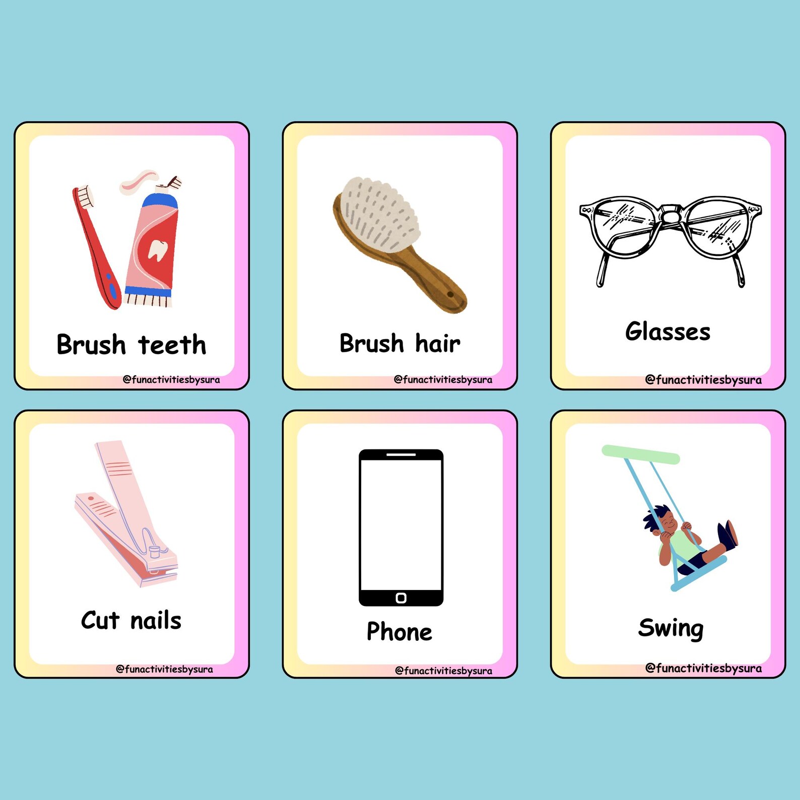 Communication Speech Flash Cards, Instant Download Special Needs ...