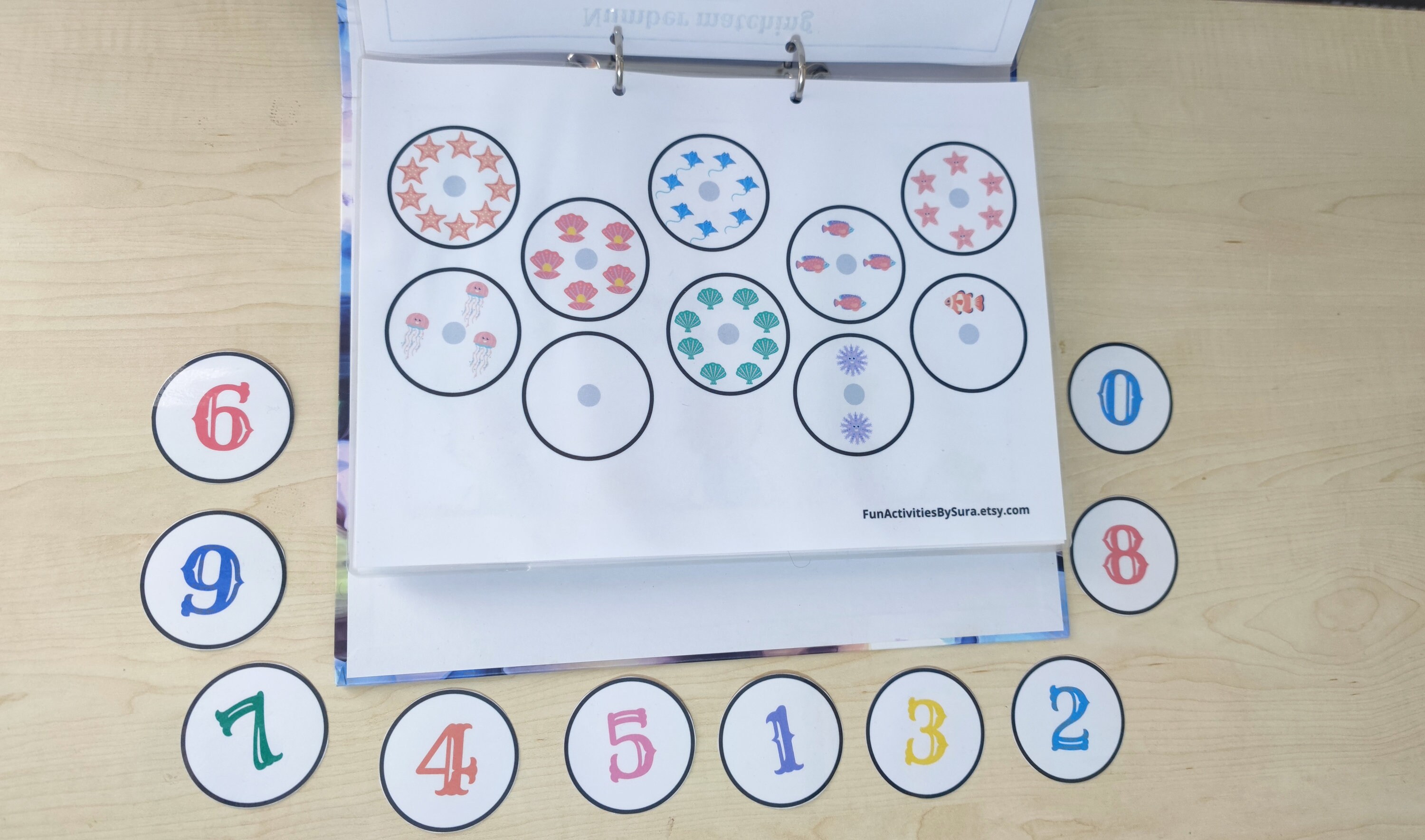 Numbers Busy Folder 1-10, File Folder Games, Numbers Matching ...