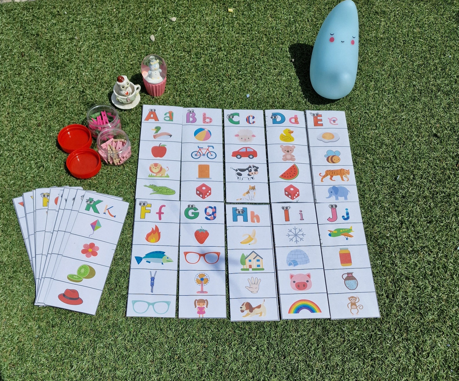 Matching the Beginning Sound With Image Clip Cards Matching | Etsy
