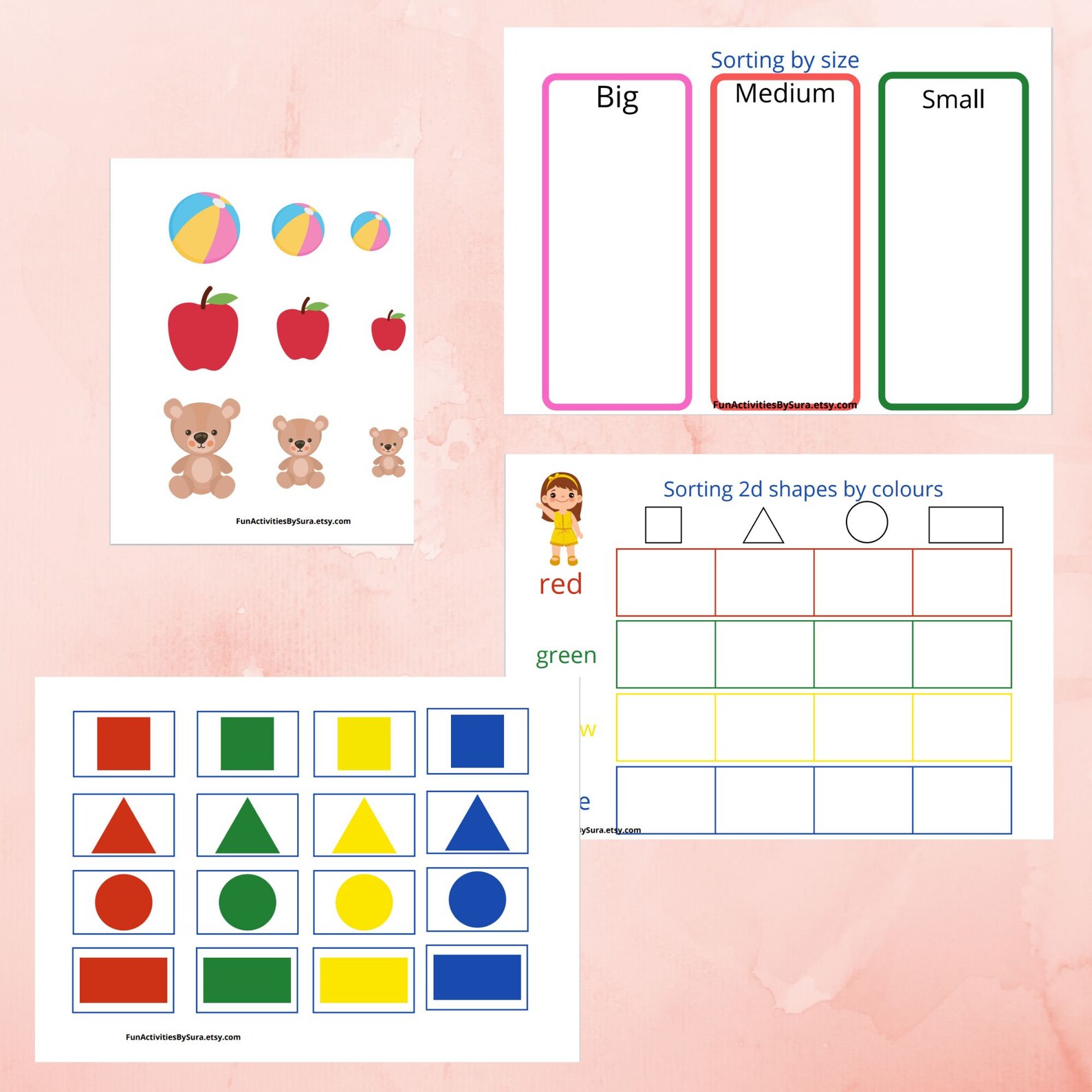 Toddler Busy Book Printable Busy Book Learning Activity for - Etsy