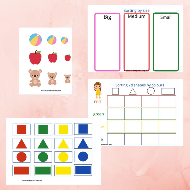 Toddler Busy Book Printable Busy Book Learning Activity for - Etsy