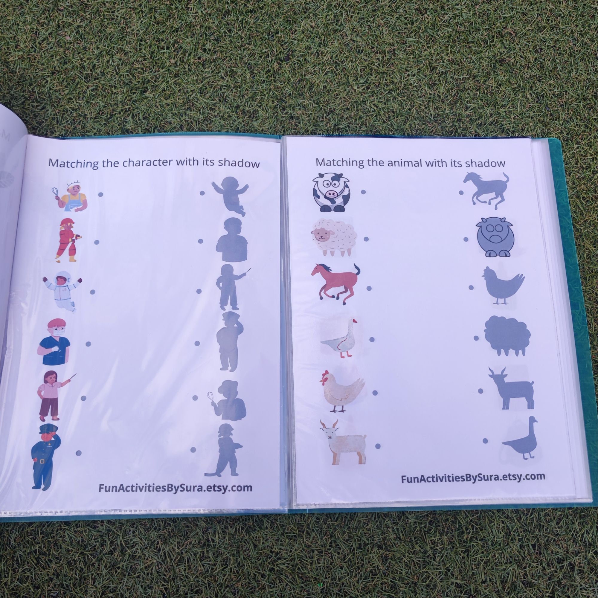 Shadow Matching Printable Activity Book, Busy Activity Binder, Shapes ...