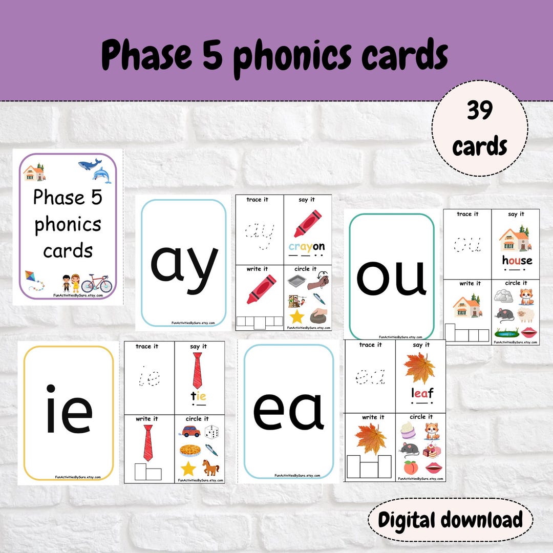 Phase 5 Phonics Cards, Phonics, Learning Phonics, Homeschooling, Early Years, Letter Sounds ...