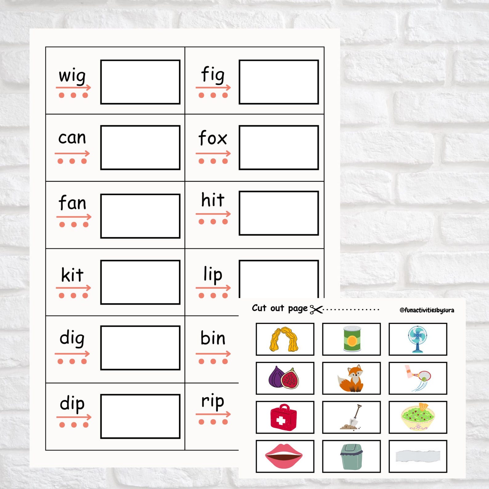 CVC Words Busy Book, Printable Flashcards, Word Lists and Activities ...