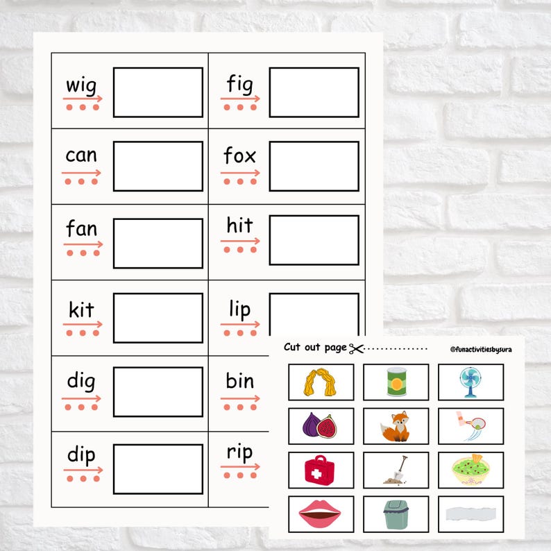 CVC Words Busy Book, Printable Flashcards, Word Lists and Activities ...