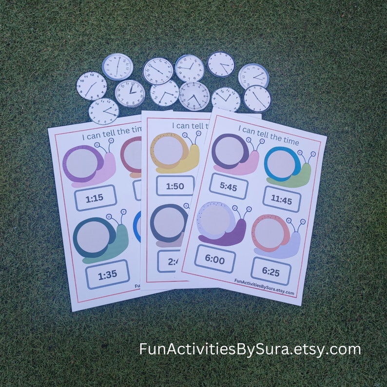 Telling Time Clock Activity Telling Time Printable What Time - Etsy