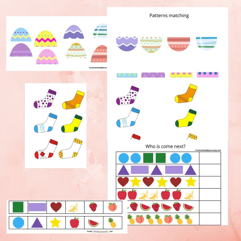 Toddler Busy Book Printable Busy Book Learning Activity for - Etsy