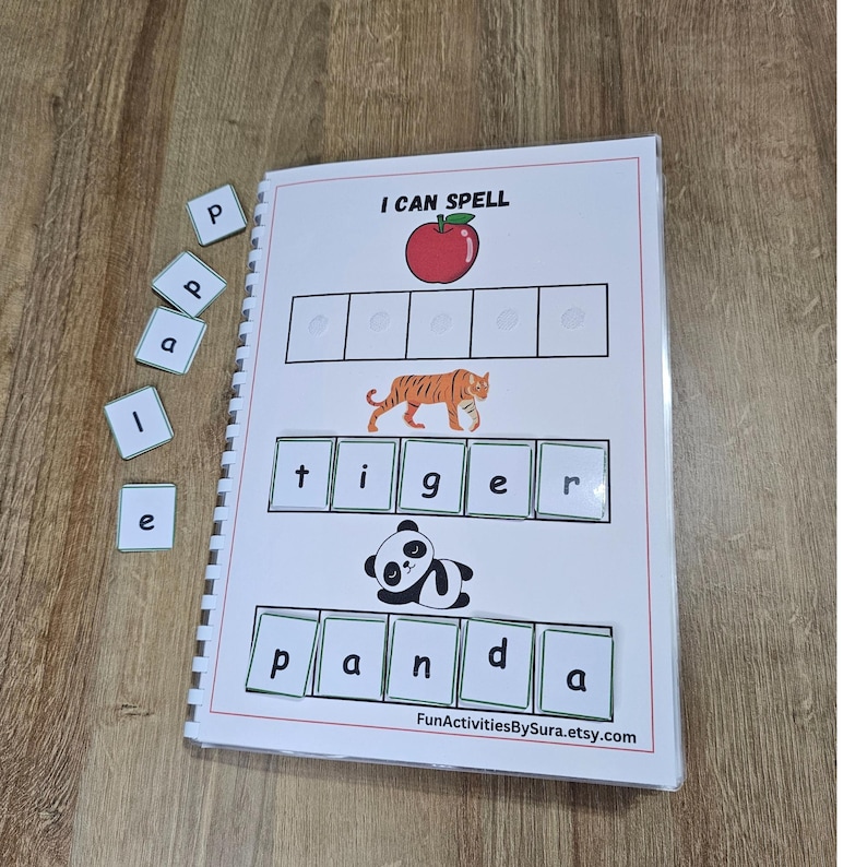 Spelling Busy Book, My Spelling Busy Book, Spelling Game, Learning ...