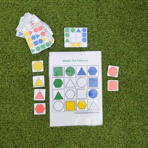 Match the Patterns Game, Educational Shapes Activity for Kids ...