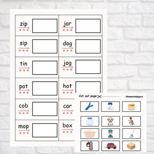 CVC Words Busy Book, Printable Flashcards, Word Lists and Activities ...