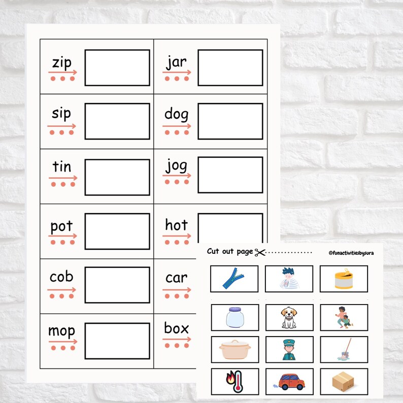 CVC Words Busy Book, Printable Flashcards, Word Lists and Activities ...