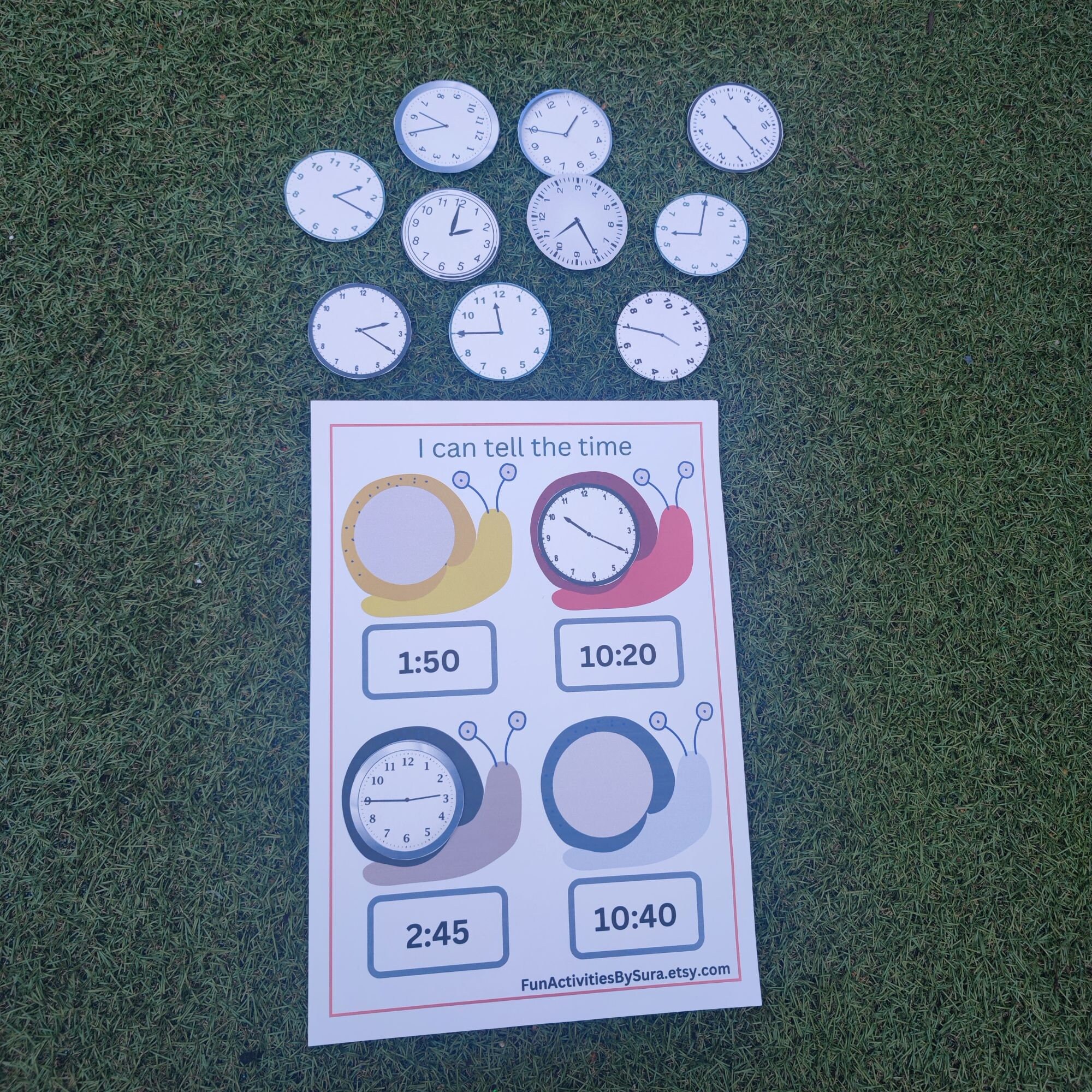 Telling Time Clock Activity Telling Time Printable What Time - Etsy