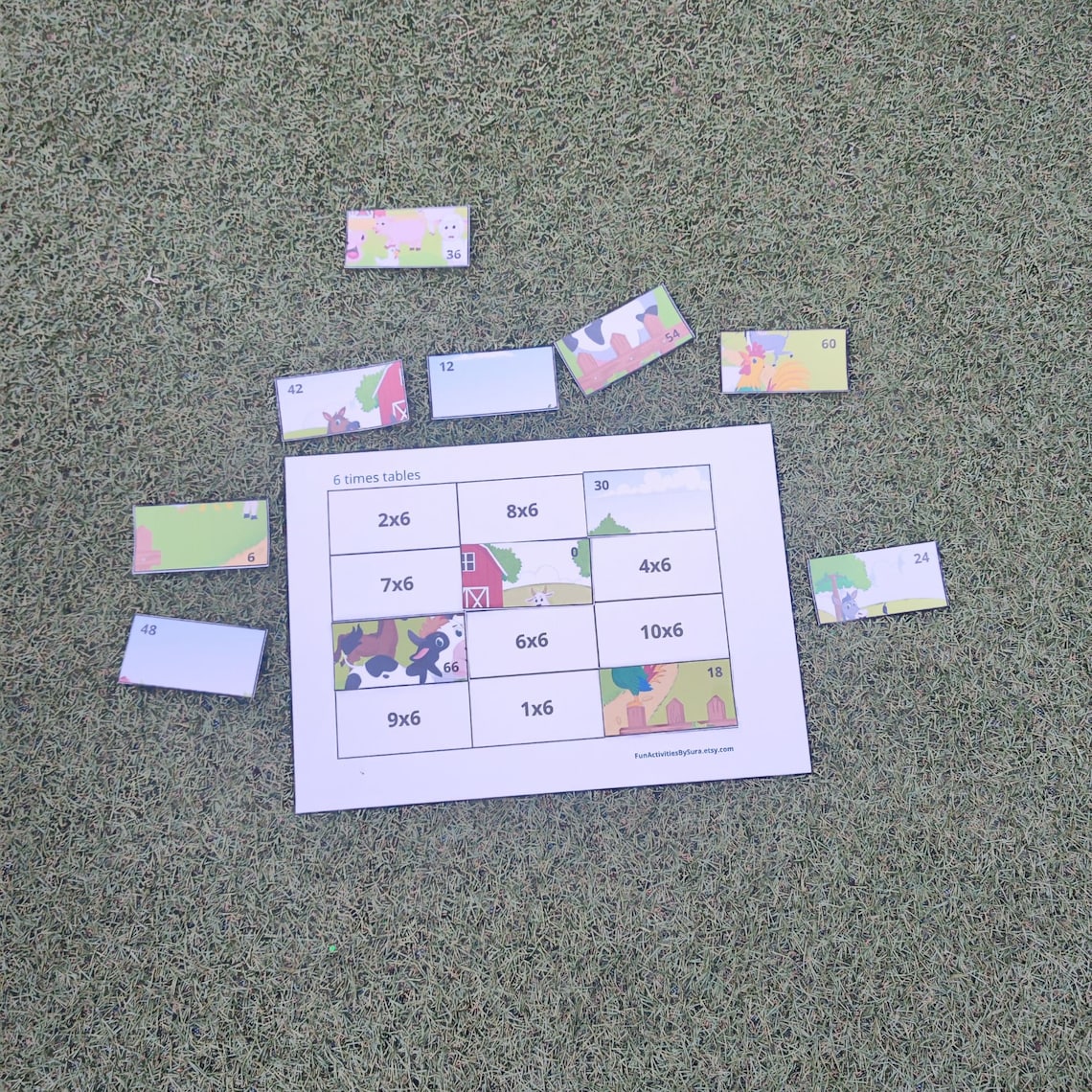 Times Tables Puzzles Practice Activity, Printable Puzzles, Activity ...