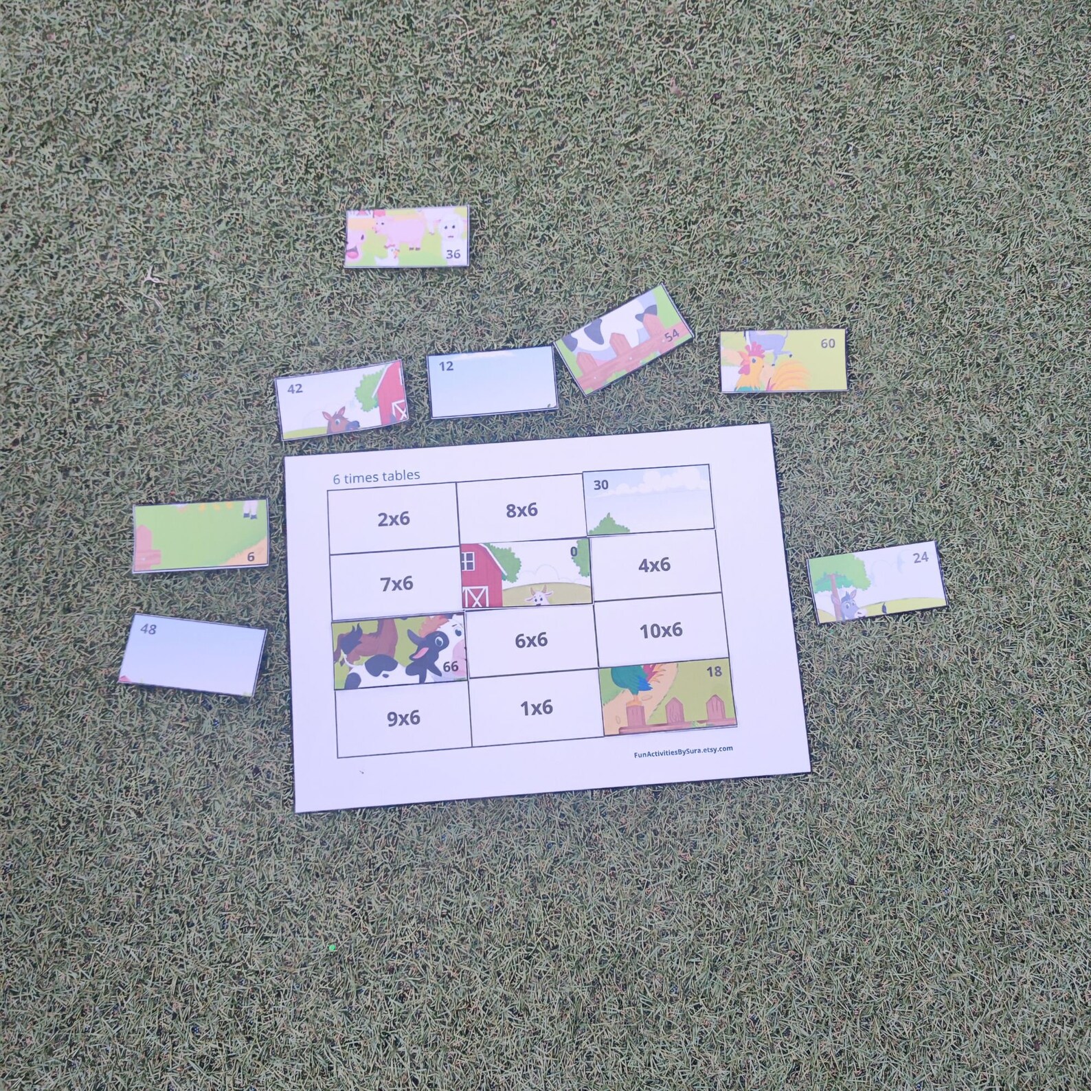 Times Tables Puzzles Practice Activity, Printable Puzzles, Activity ...