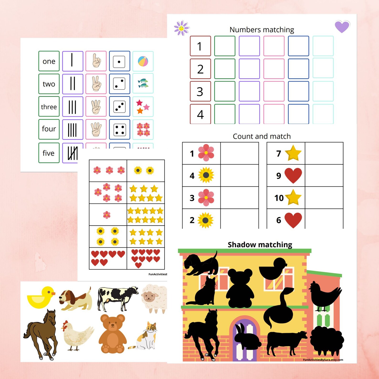 Toddler Busy Book Printable Busy Book Learning Activity for - Etsy