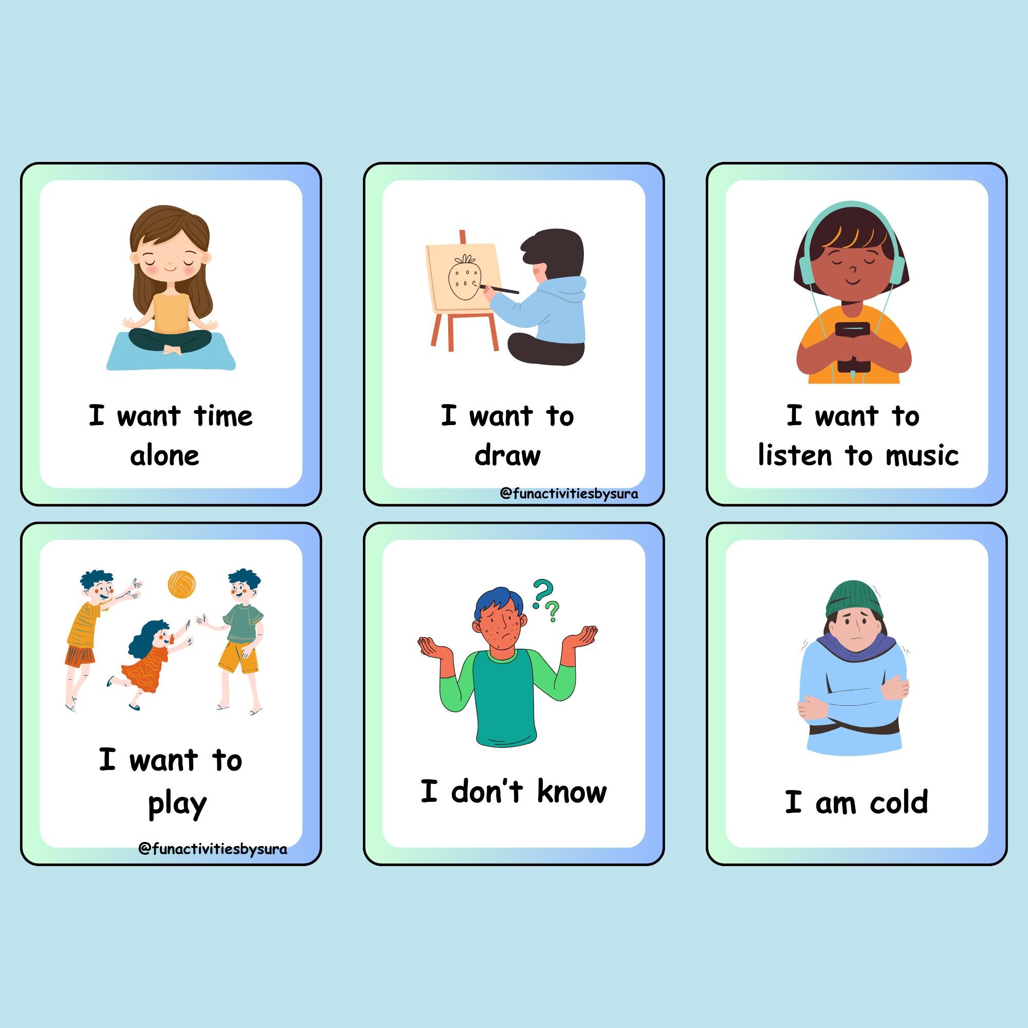 Communication Speech Flash Cards, Instant Download Special Needs ...