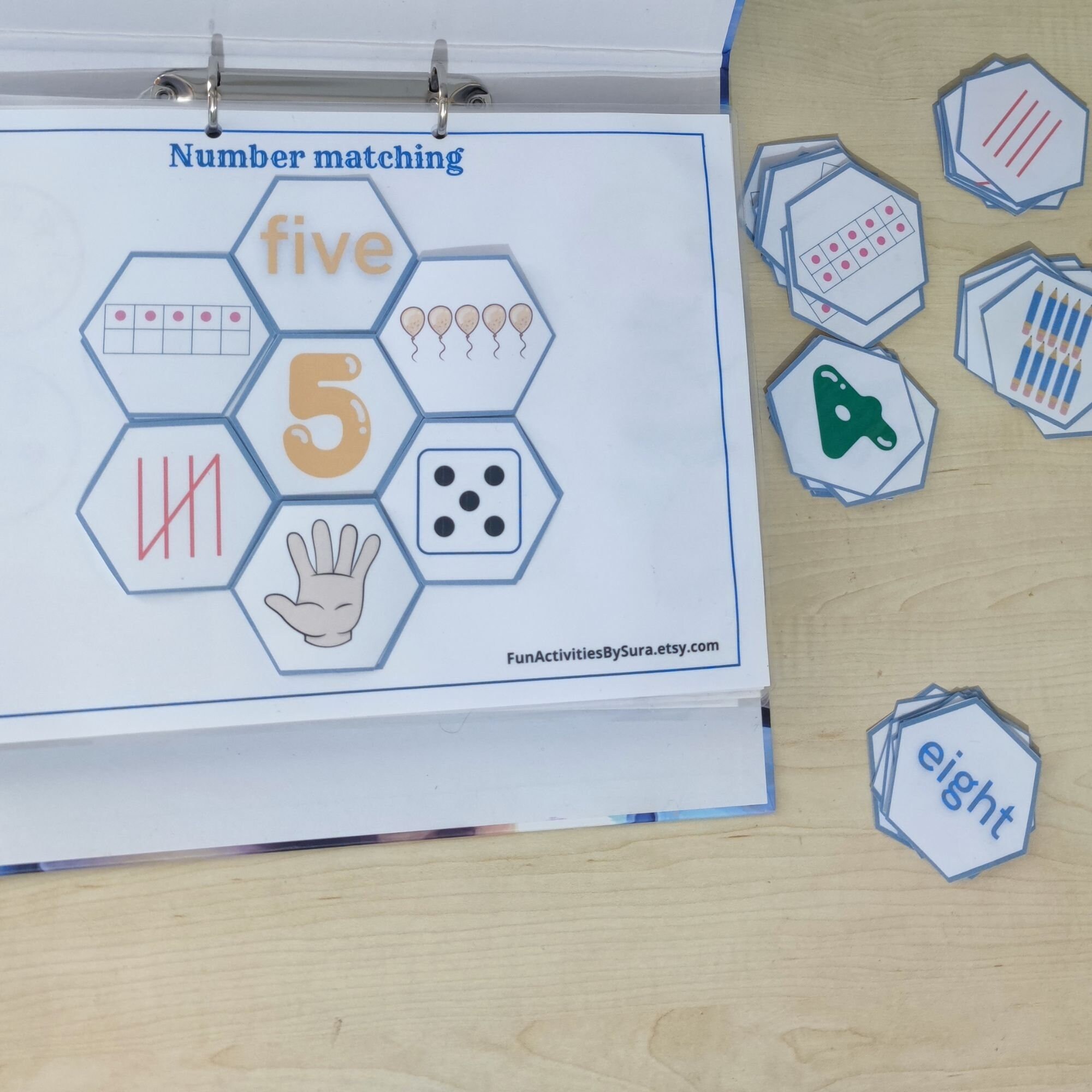 Numbers Busy Folder 1-10, File Folder Games, Numbers Matching ...