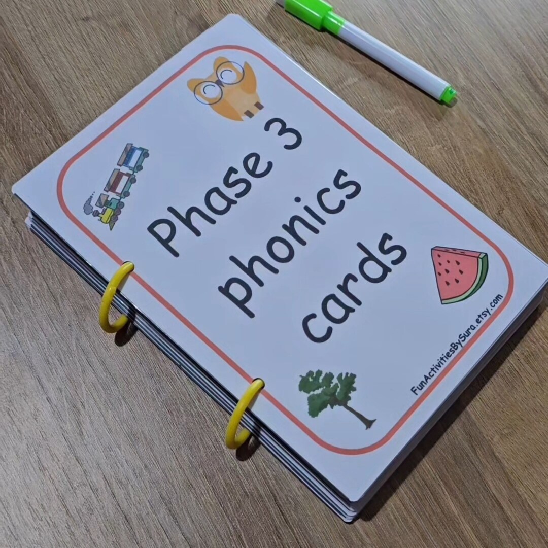 Phase 3 Phonics Cards, Learning Phonics, Early Years, Letter Sounds, Flashcards Physical ...